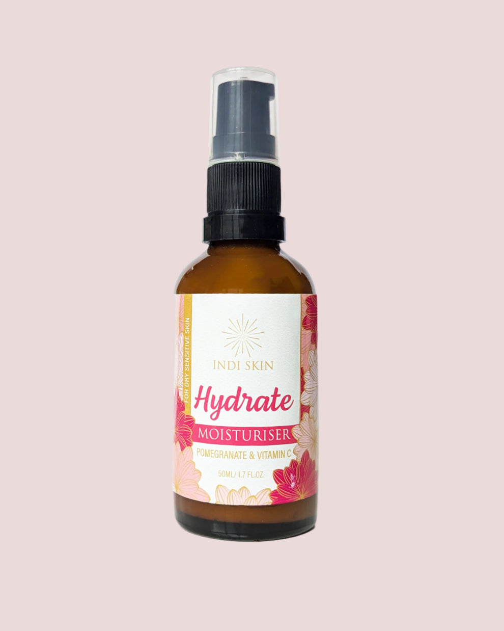 Hydrate Moisturiser With Pomegranate & Vitamin C – Indi Skin